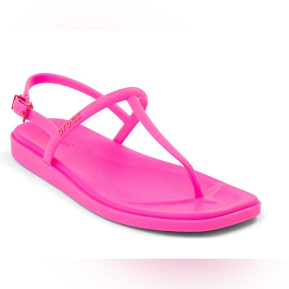 CROCS | Shoes | Crocs Miami Thong Sandals Pink Womens 9 New | Poshmark